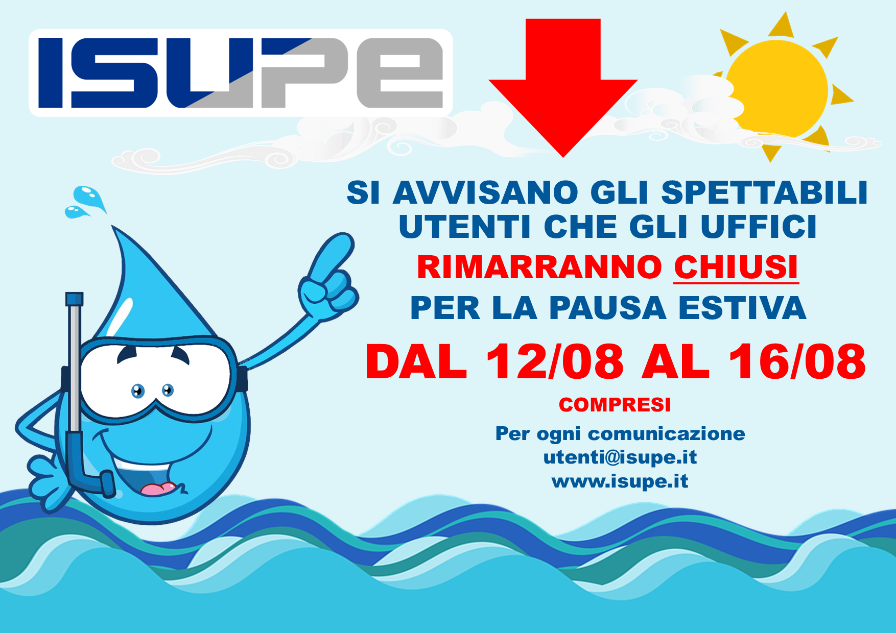 FERIE-ESTIVE-2024 – Gruppo ISUPE